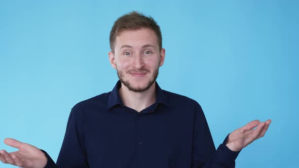 Wow Reaction Impressed Man Surprise Guy Gif Loop, Stock Footage | VideoHive