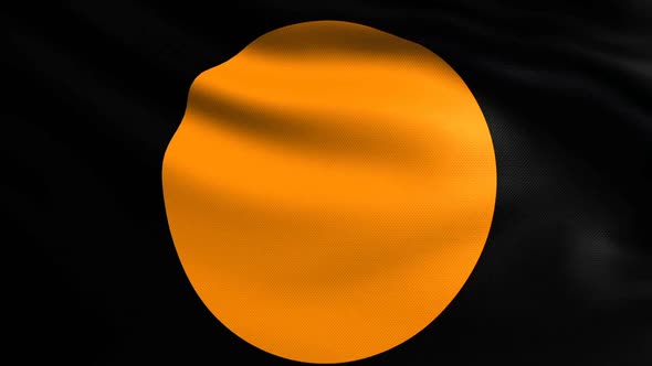 Auto Racing Orange Circle Flag , Motion Graphics | VideoHive