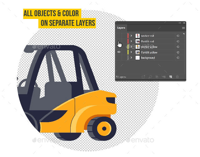 Forklift Operator, Vectors | GraphicRiver