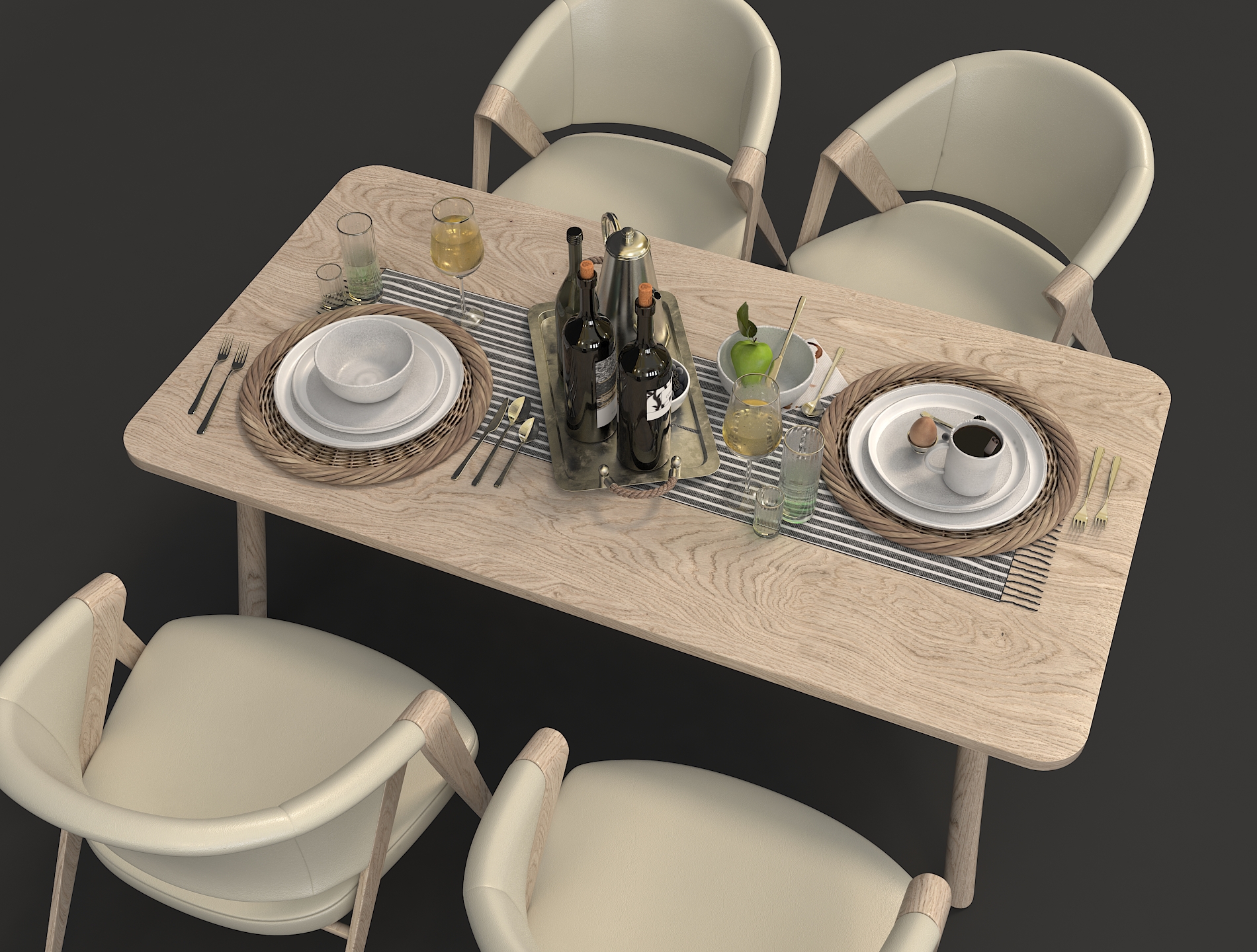 Contemporary Design Table and Chair Set 5 by nhattuankts | 3DOcean