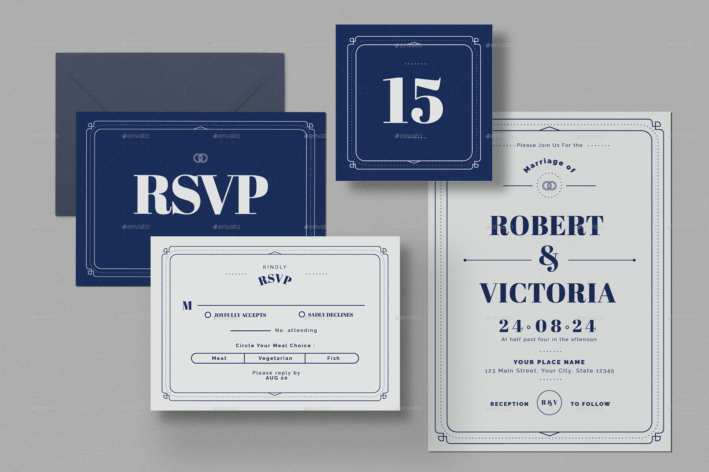 Wedding Invitation Pack, Print Templates | GraphicRiver