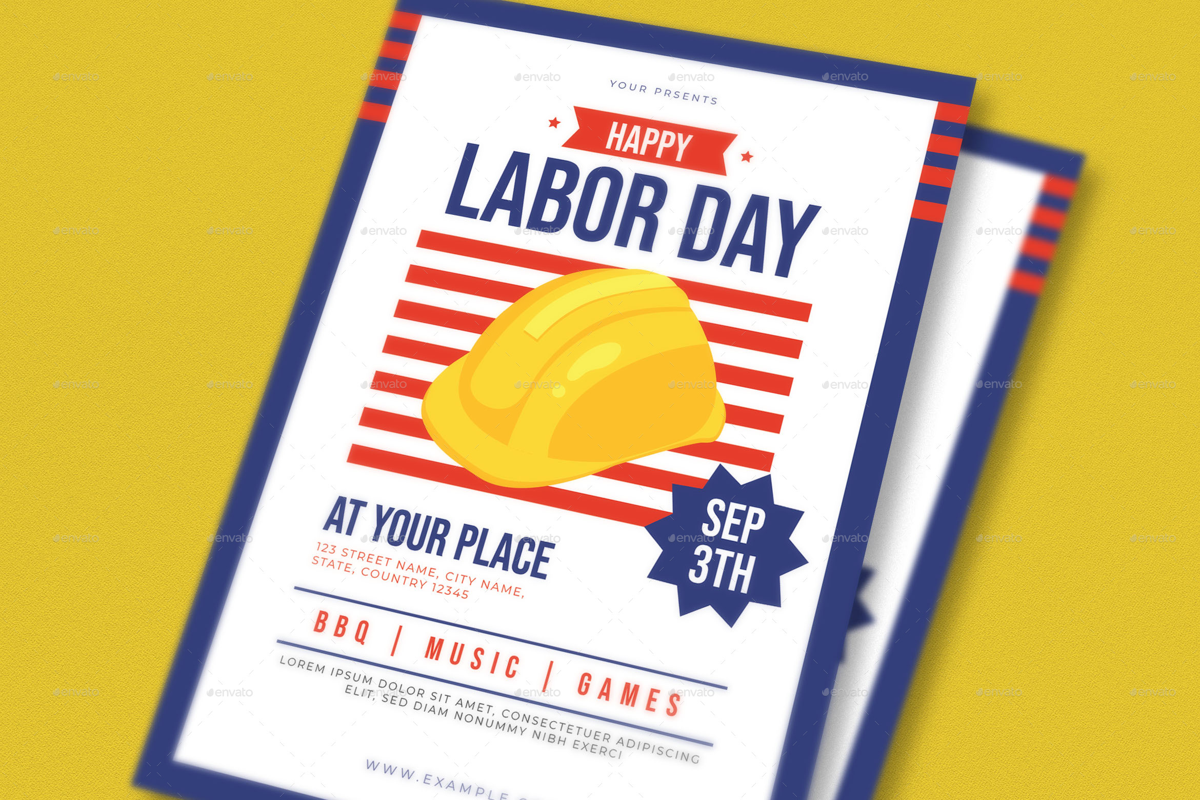 Labor Day Flyer Pack, Print Templates | GraphicRiver