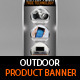 Multi-Product Outdoor Signage Display PSD Template, Print Templates