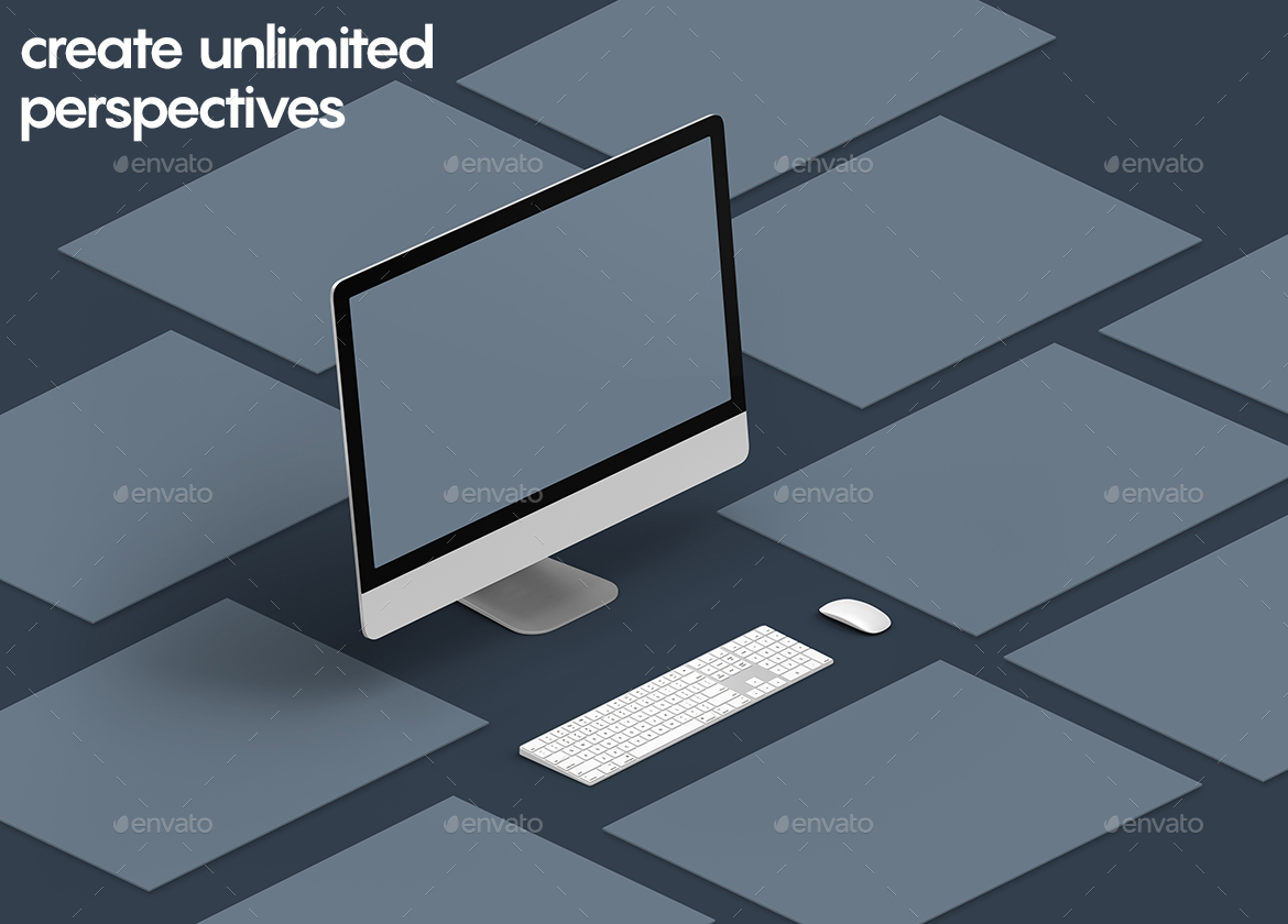 Isometric Website Mockup 1.0, Graphics | GraphicRiver