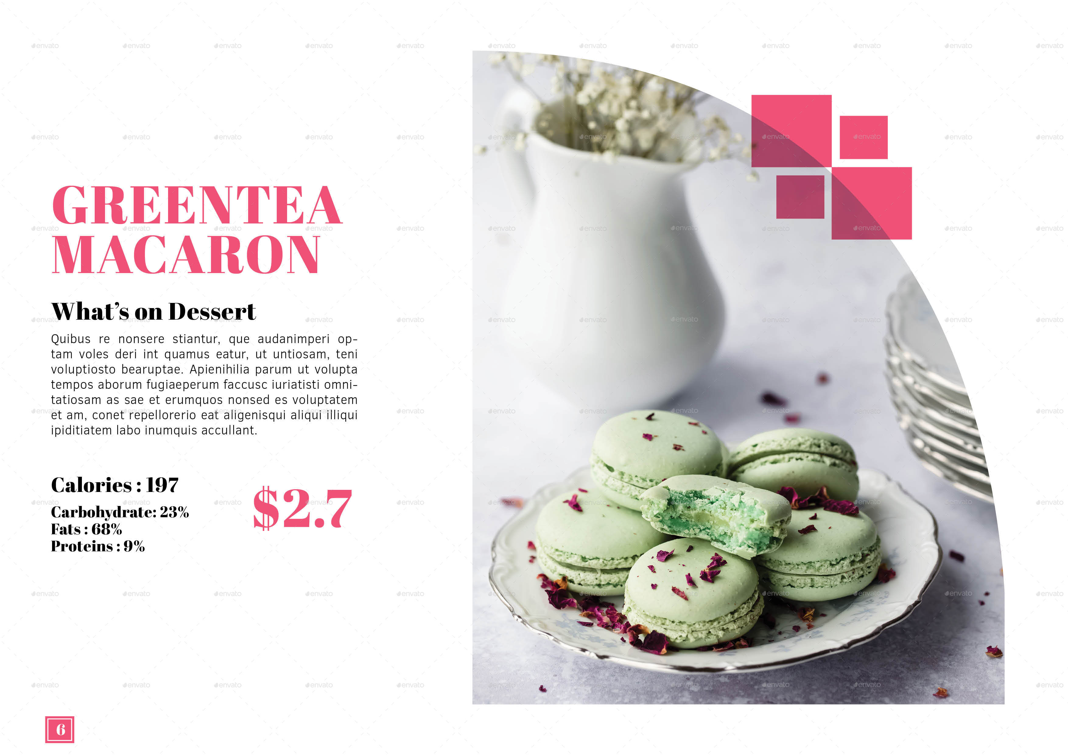 Dessert Menu Template, Print Templates | GraphicRiver