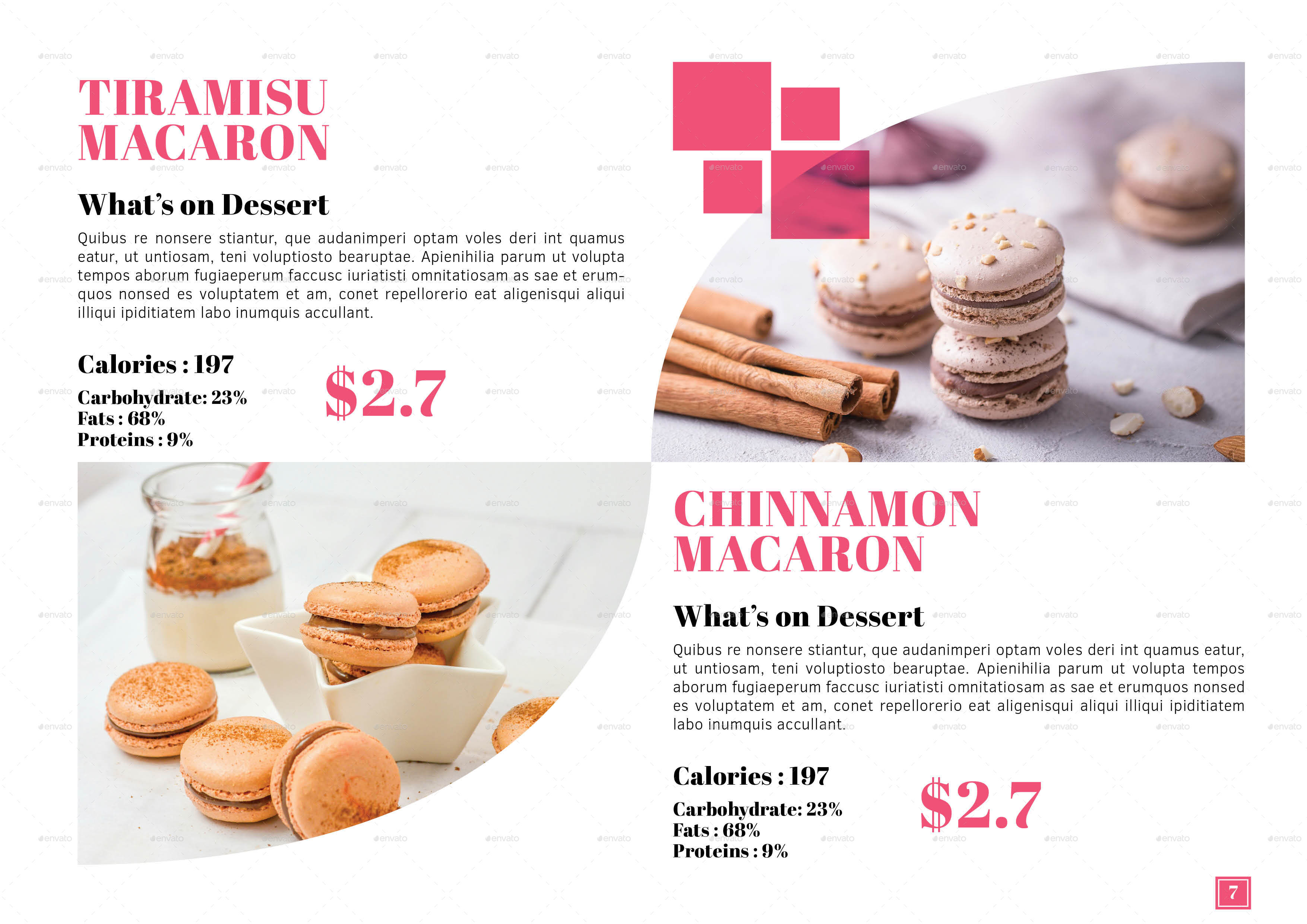 Dessert Menu Template, Print Templates | GraphicRiver