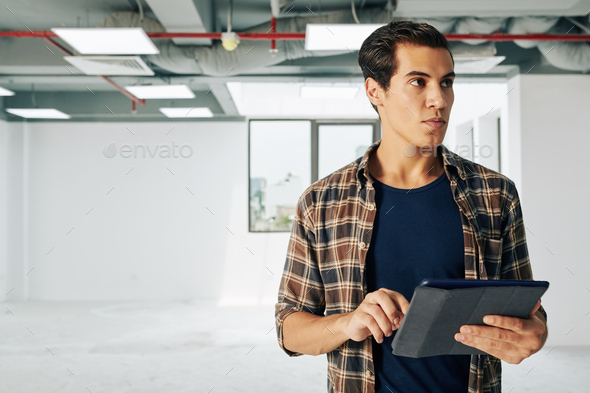 Estate manager visiting new building Stock Photo by DragonImages ...