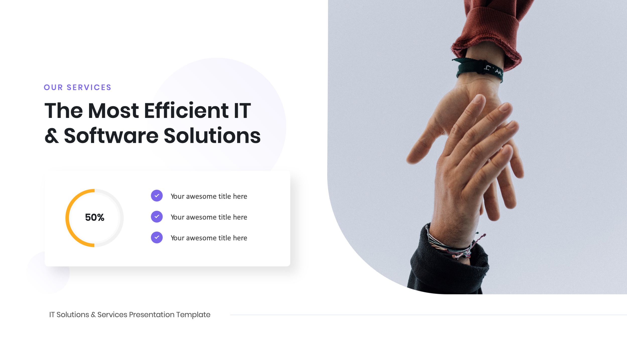 IT Solutions PowerPoint Presentation Template, Presentation Templates