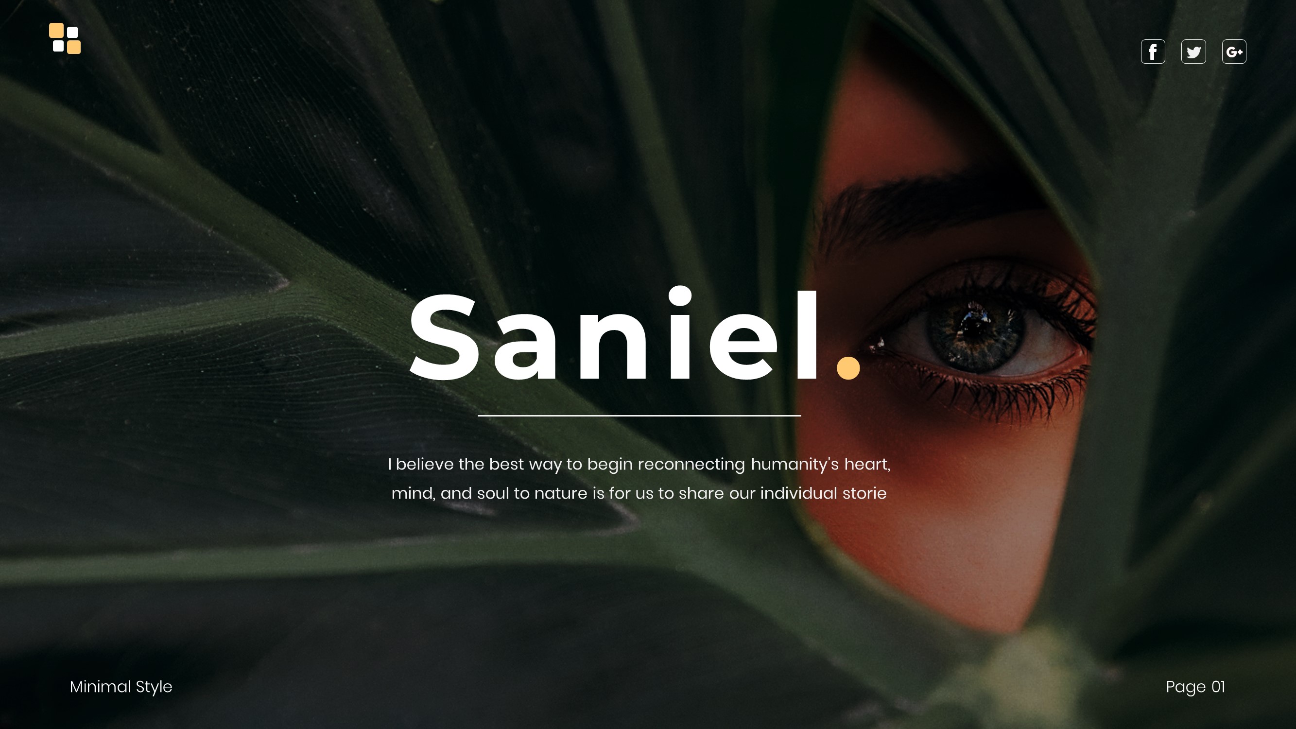 Saniel - Creative Googleslide Template by Yumnacreative | GraphicRiver