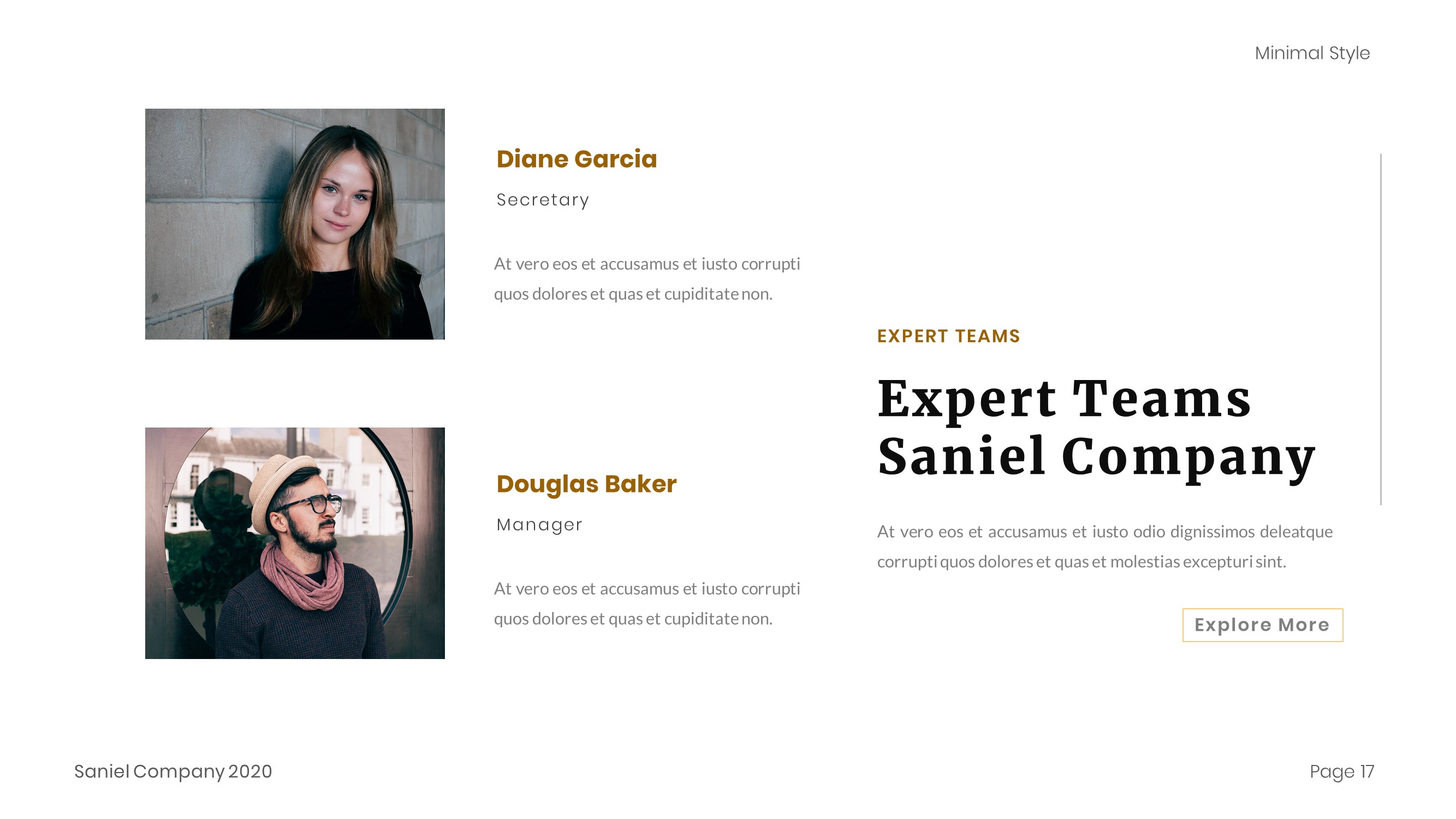 Saniel - Creative Googleslide Template by Yumnacreative | GraphicRiver