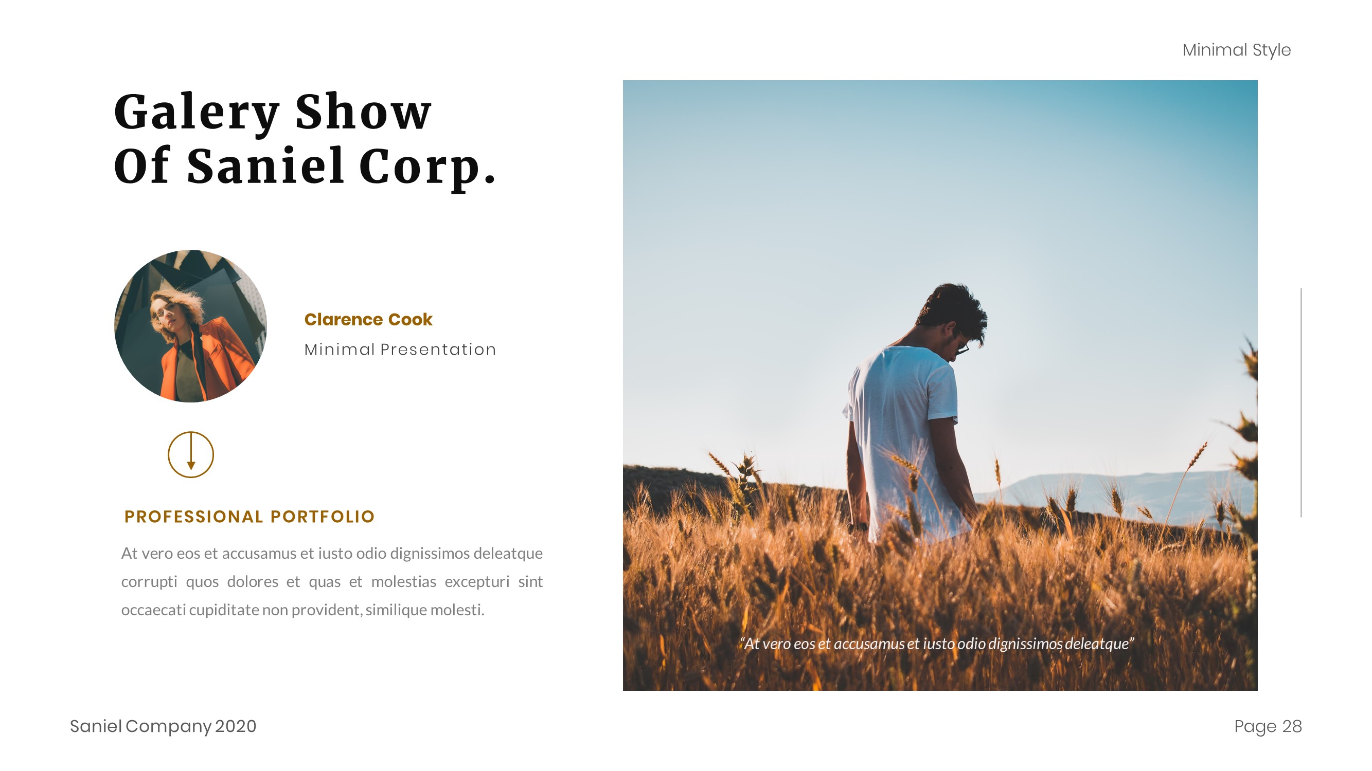 Saniel - Creative Googleslide Template by Yumnacreative | GraphicRiver