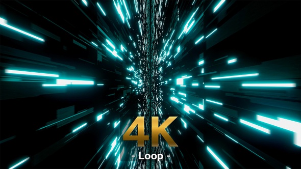 VJ Neon Light Beam Disco Background Loop 4K by shnfilm | VideoHive