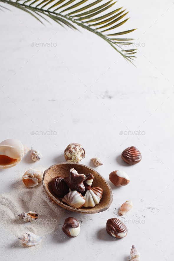 Chocolate Candy Shell Shape Stock Photo by Dream79 | PhotoDune