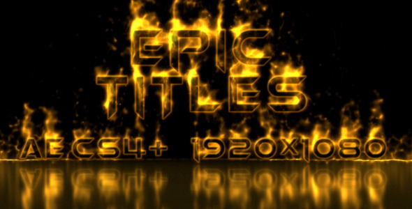 Epic Titles, After Effects Project Files | VideoHive