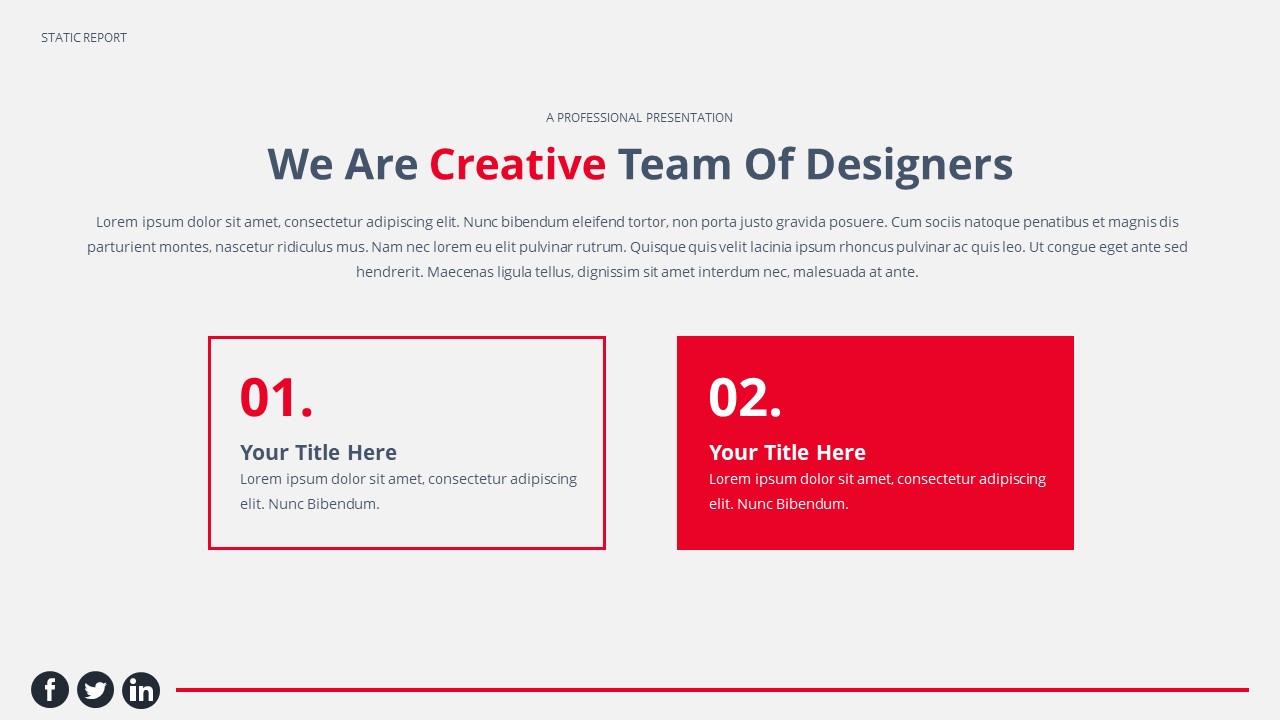 Static Report Keynote Template, Presentation Templates | GraphicRiver