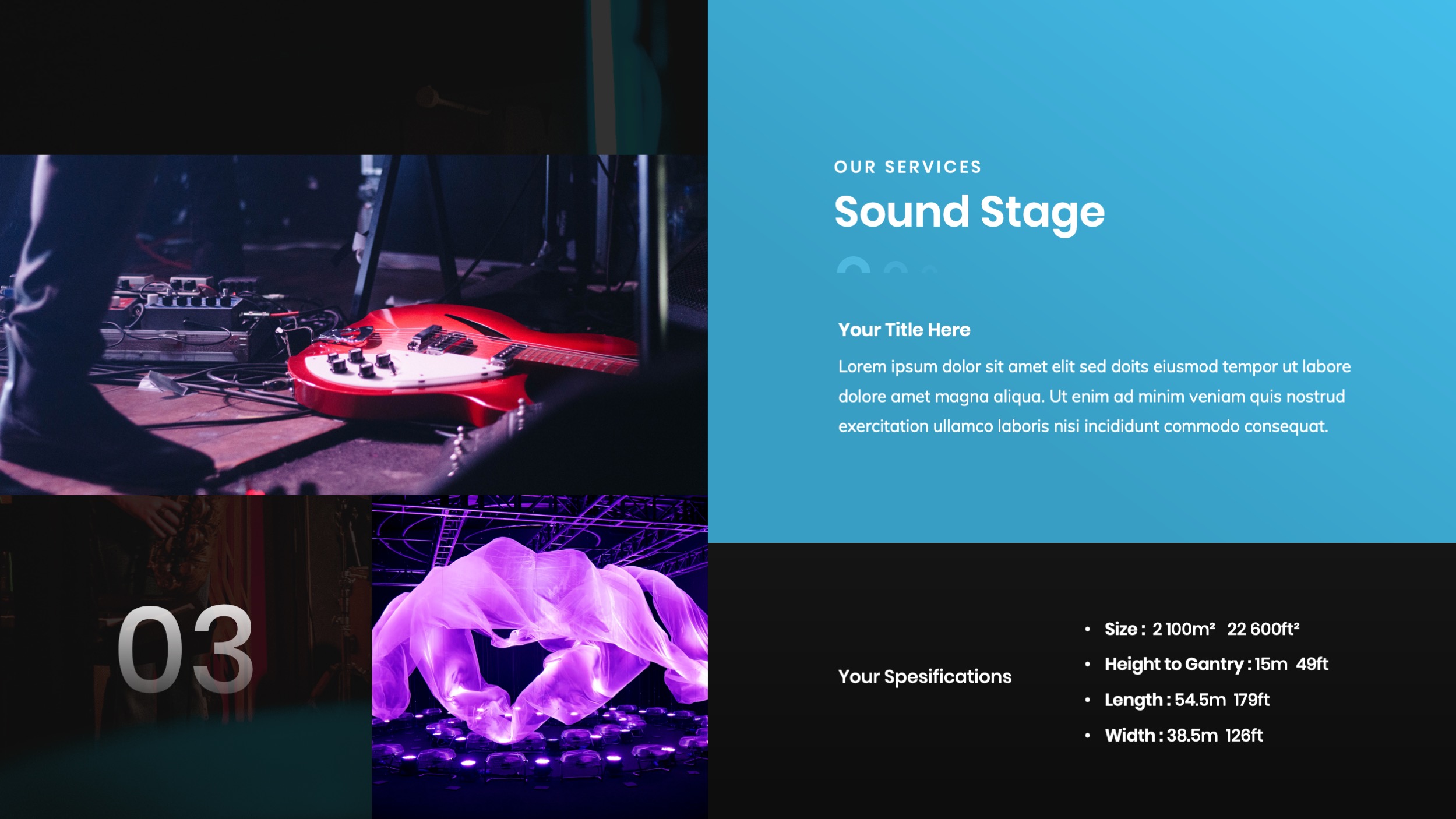 Movie Studio & Film Maker Keynote Template, Presentation Templates