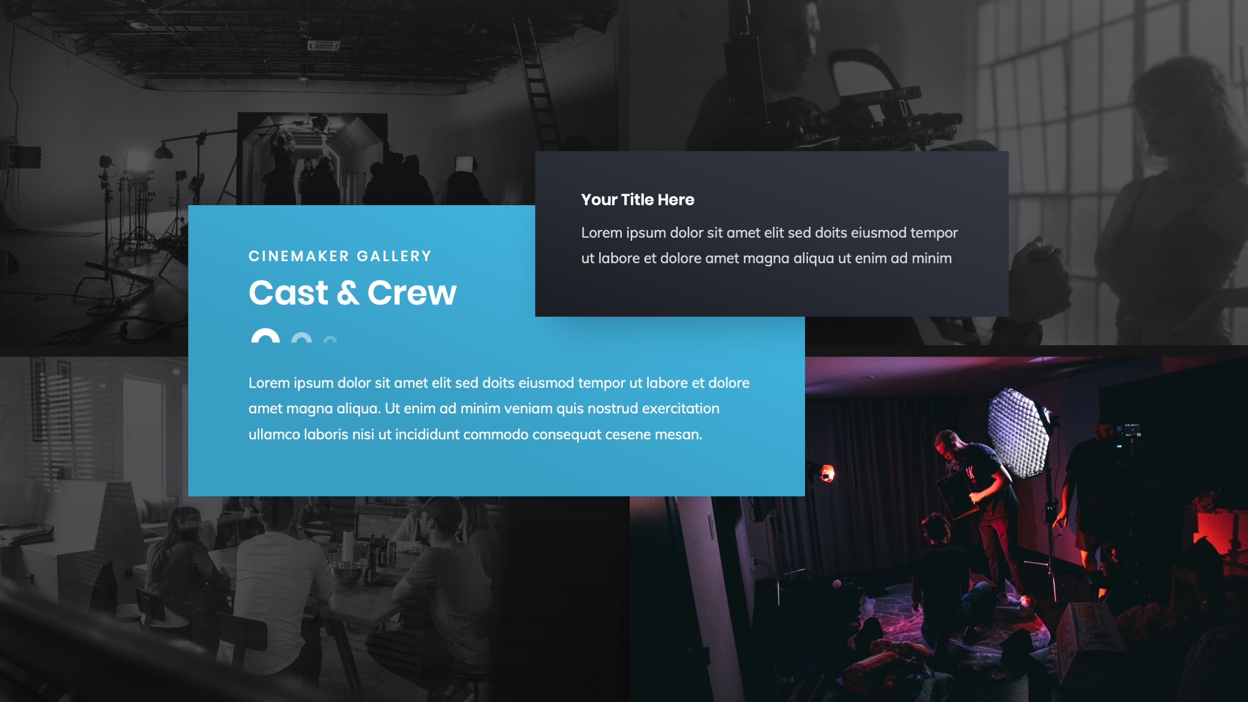 Movie Studio & Film Maker Keynote Template, Presentation Templates