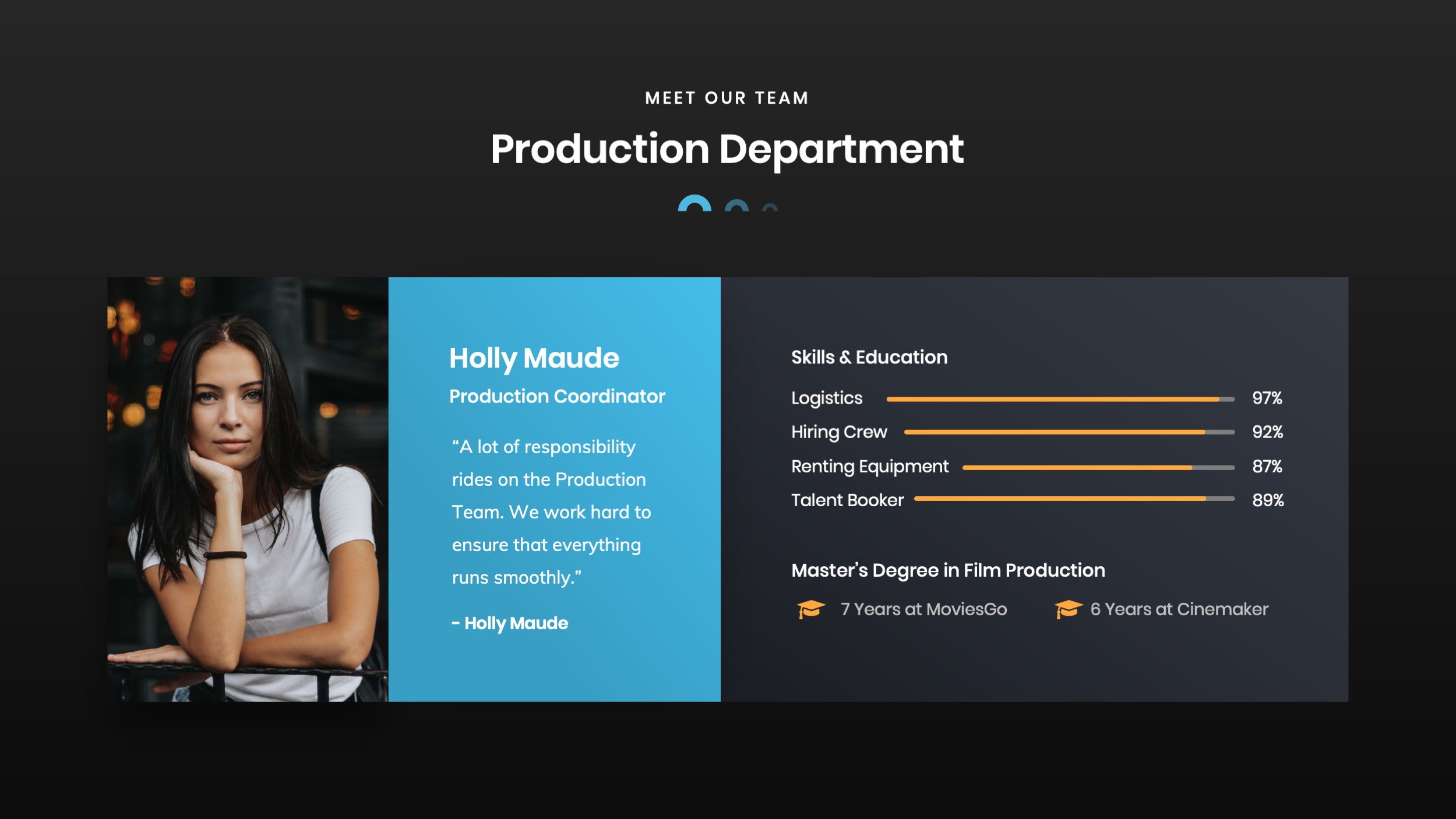 Movie Studio & Film Maker Google Slides Template, Presentation Templates