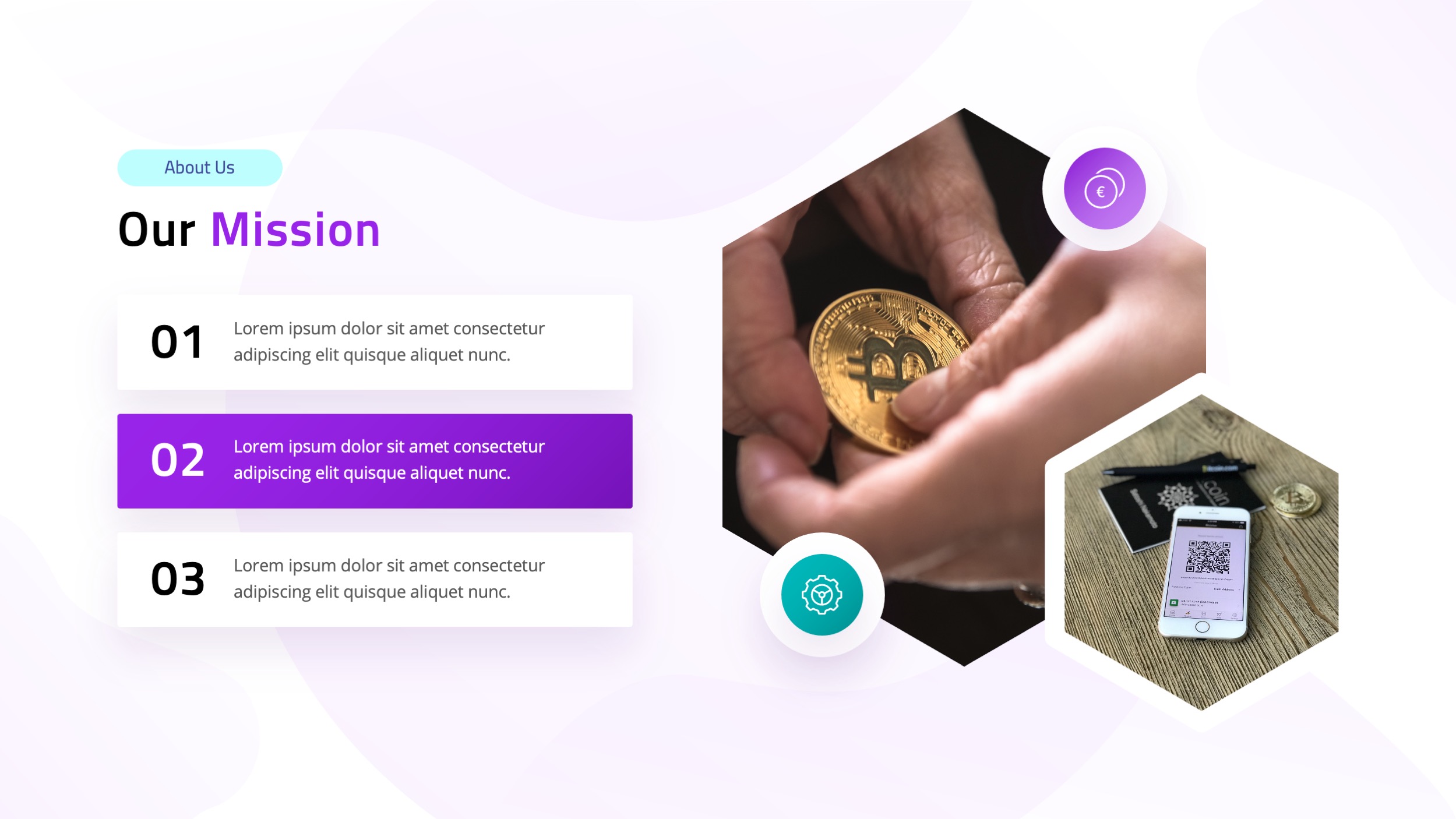 Cryptocurrency & Bitcoin Google Slides Template by Graphue | GraphicRiver