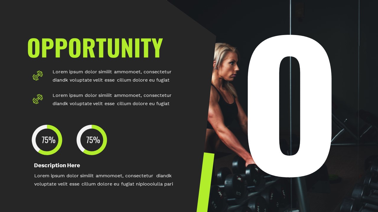 Workout - Gym and Fitness Persentation Template, Presentation Templates