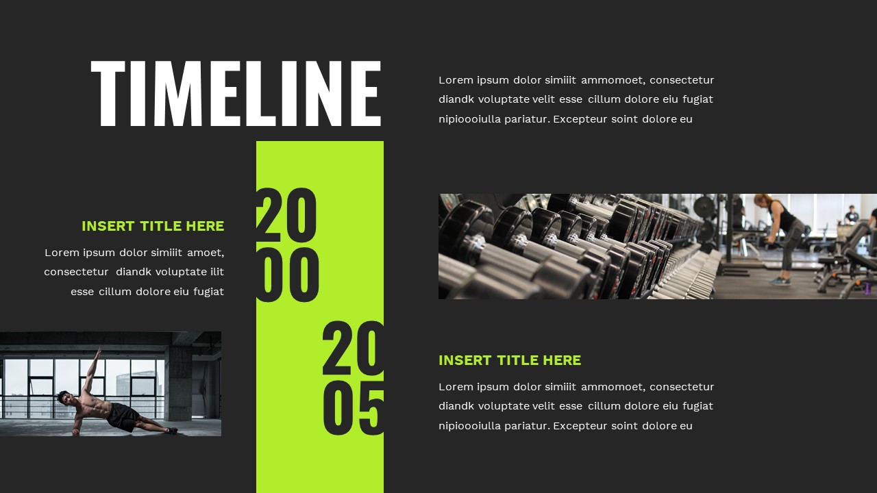 Workout - Gym and Fitness Persentation Template, Presentation Templates