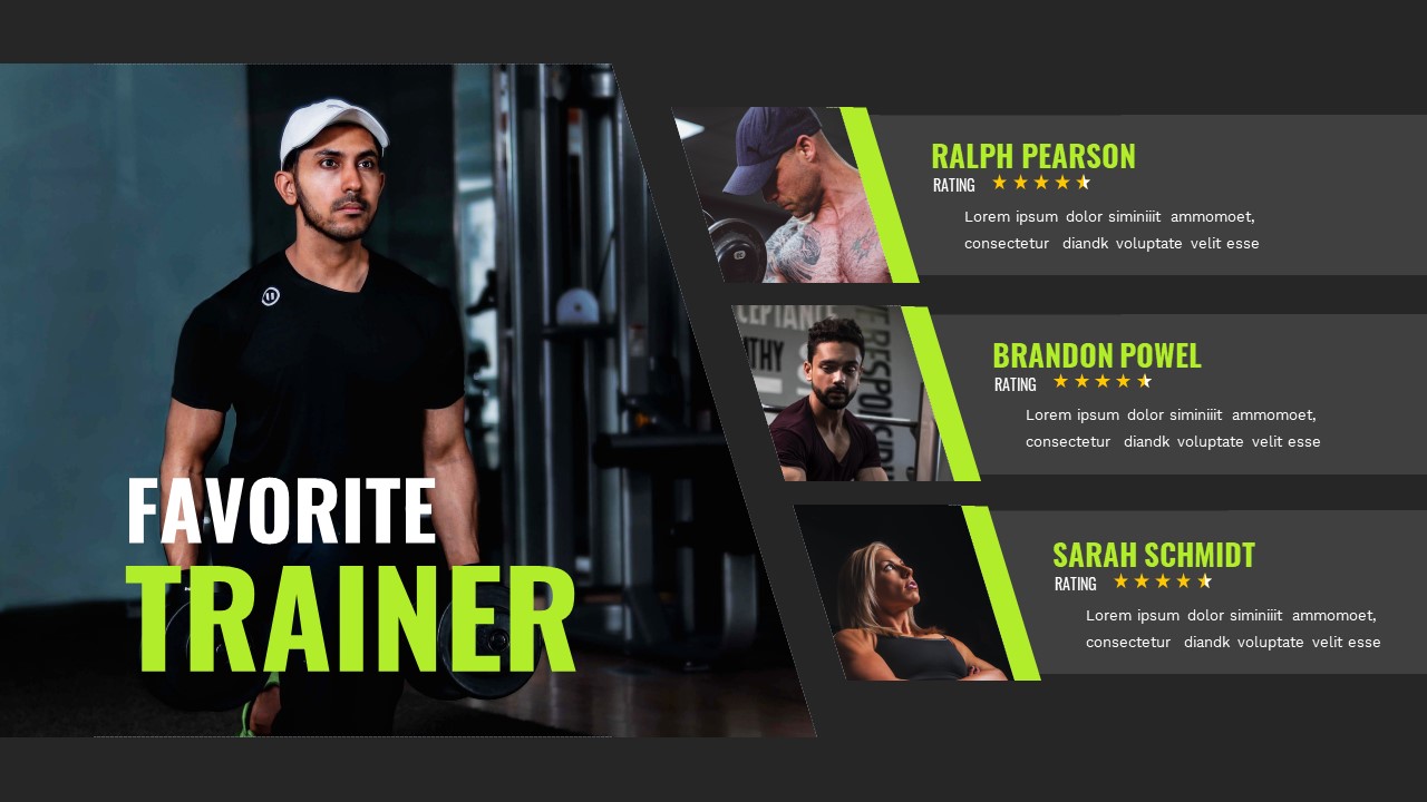 Workout - Gym and Fitness Persentation Template, Presentation Templates