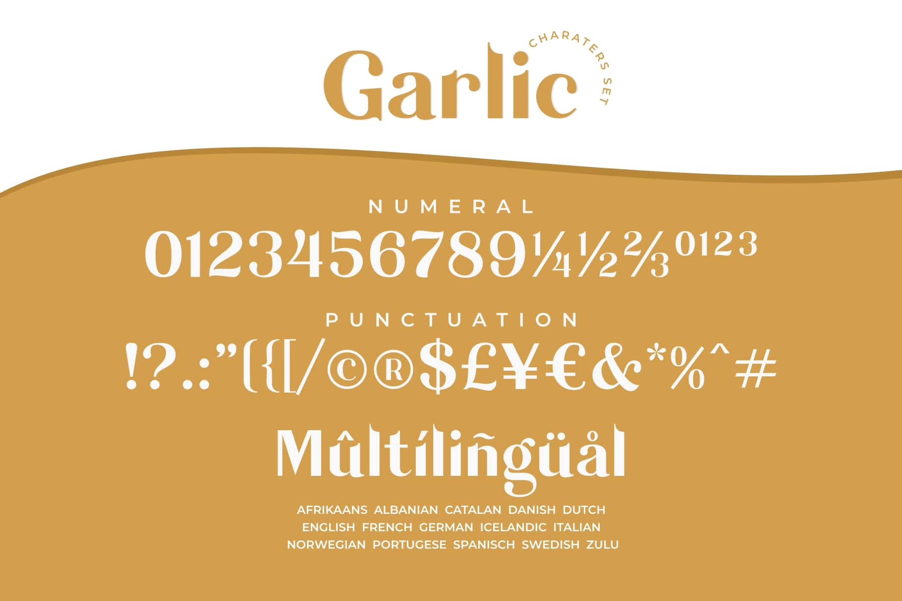 Garlic Font, Fonts | GraphicRiver