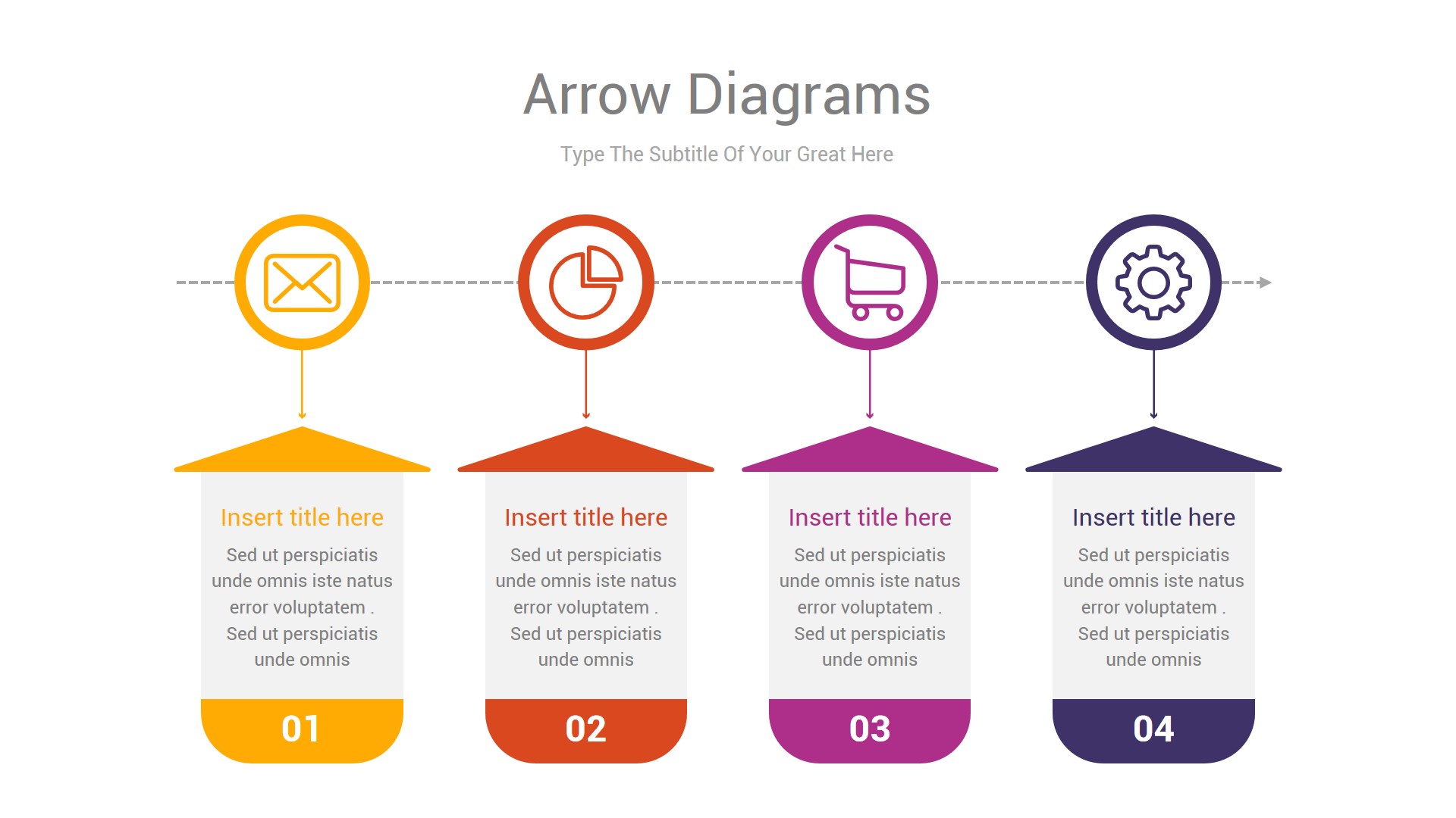 Arrow Diagrams PowerPoint & Illustrator Template, Presentation Templates