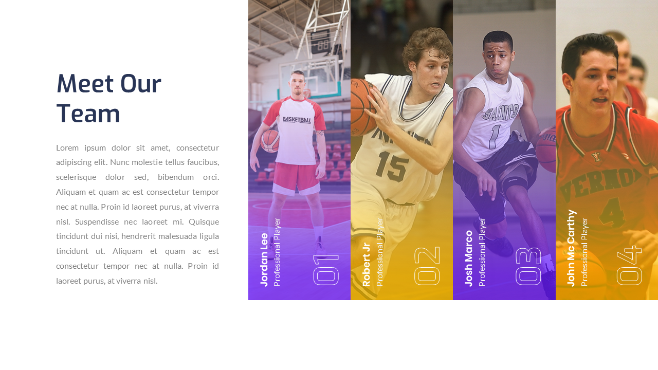 Olympican - Basketball Sport Powerpoint Template, Presentation Templates