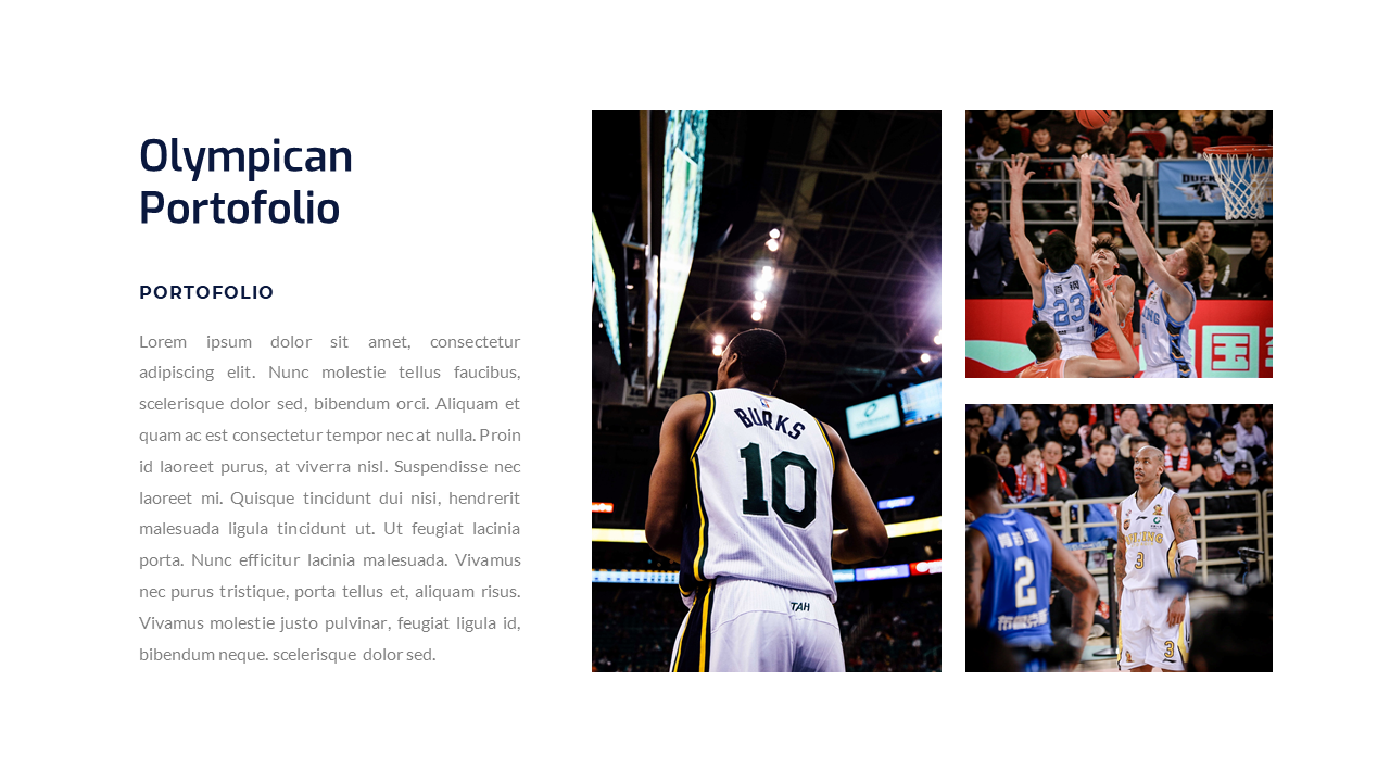 Olympican - Basketball Sport Powerpoint Template, Presentation Templates