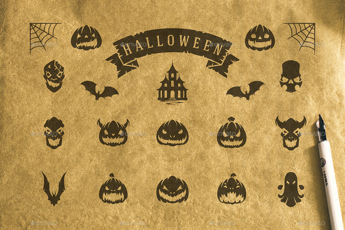 Halloween Design Set by ProVectors | GraphicRiver