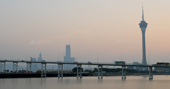 Macau city sunset Stock Photo by leungchopan | PhotoDune