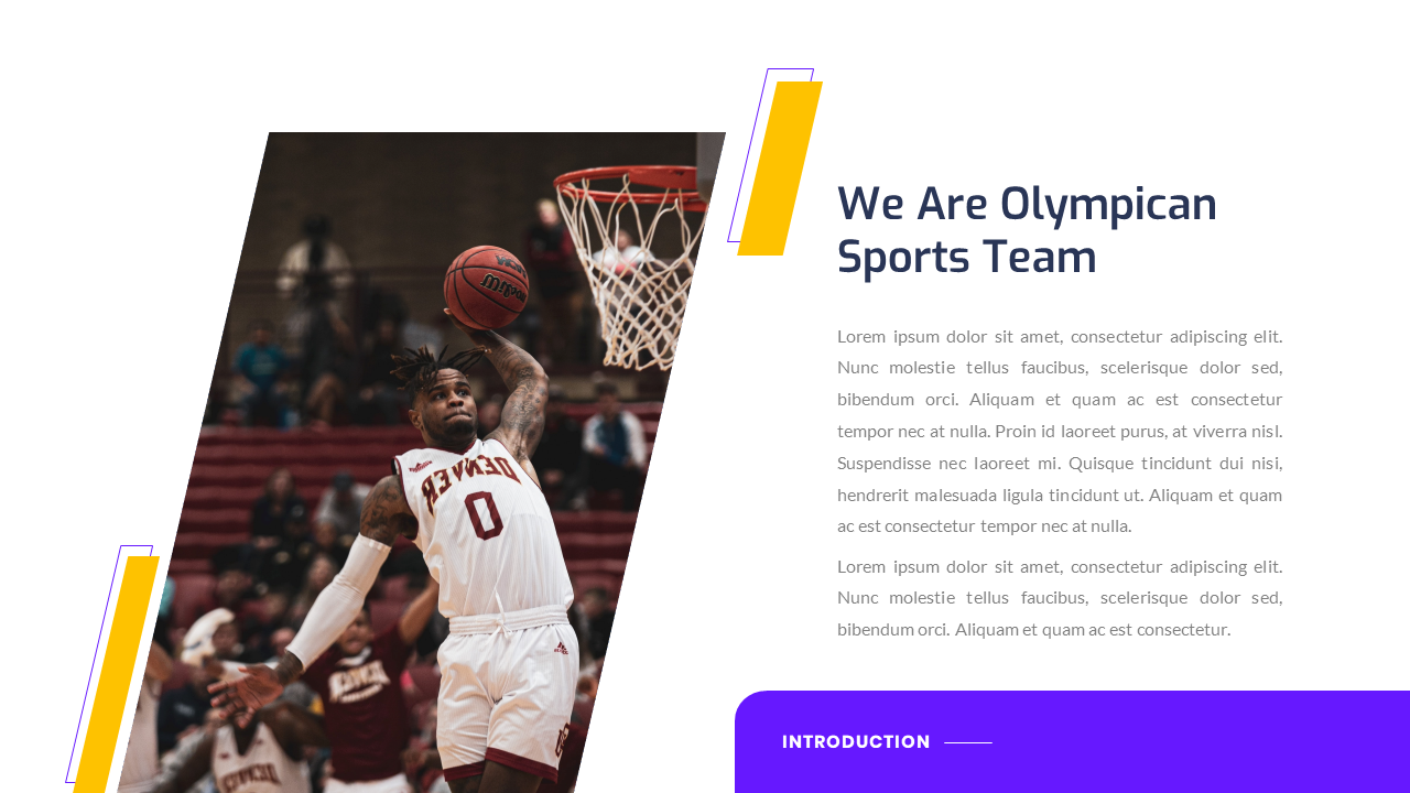 Olympican - Basketball Sport Google Slides Template, Presentation Templates