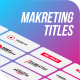Marketing Titles & Lower-Thirds, After Effects Project Files | VideoHive