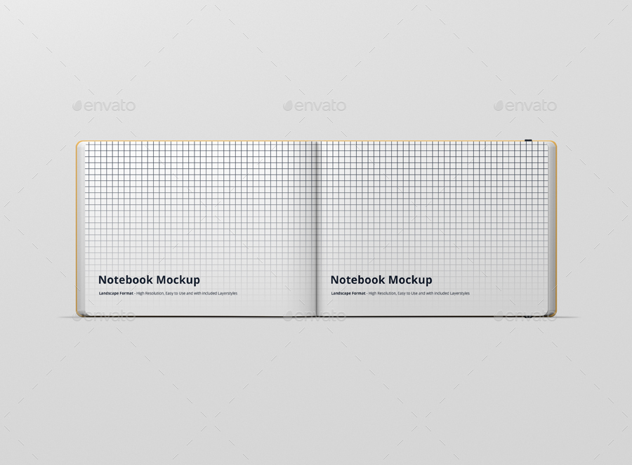 Notebook Mockup Landscape Format, Graphics | GraphicRiver