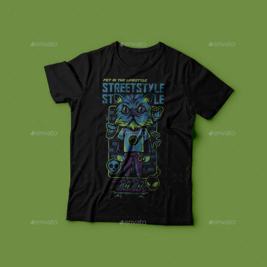 Street Style T-Shirt Design, T-Shirts | GraphicRiver