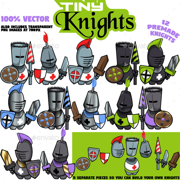 Tiny Knights, Game Assets | GraphicRiver