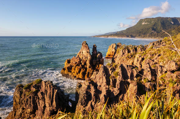 Pancake rock Stock Photo by Galyna_Andrushko | PhotoDune