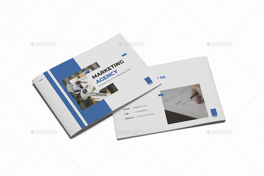 Marketing Agency A5 Brochure Template, Print Templates | GraphicRiver