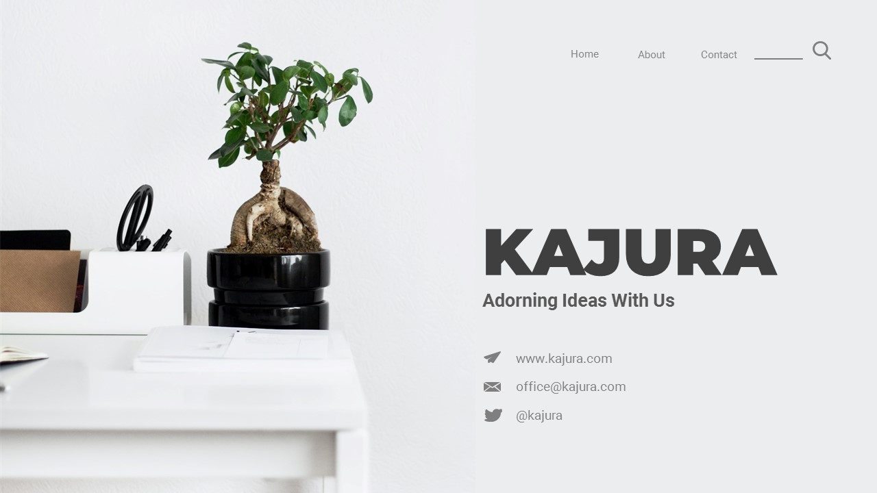 Kajura Minimalist Powerpoint Template, Presentation Templates ...