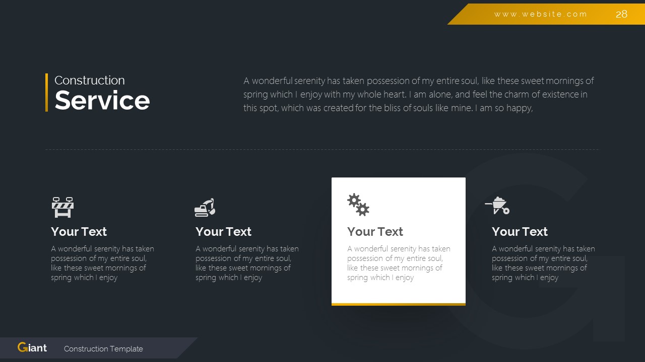 Giant Construction Keynote Presentation Template, Presentation Templates