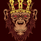 Chimp King Illustration, Vectors | GraphicRiver