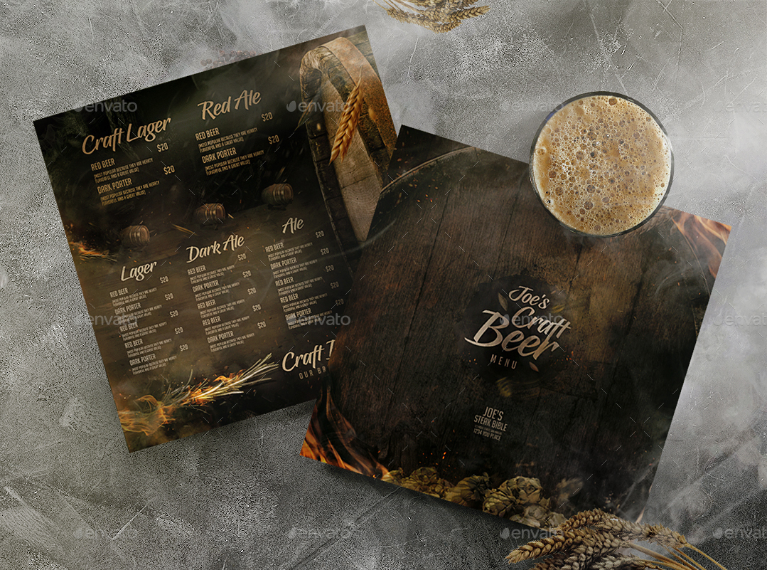 Steak Bible Menu, Print Templates | GraphicRiver