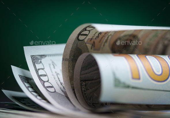 Stack of 100 dollars notes Stock Photo by Pineapple_Studio | PhotoDune