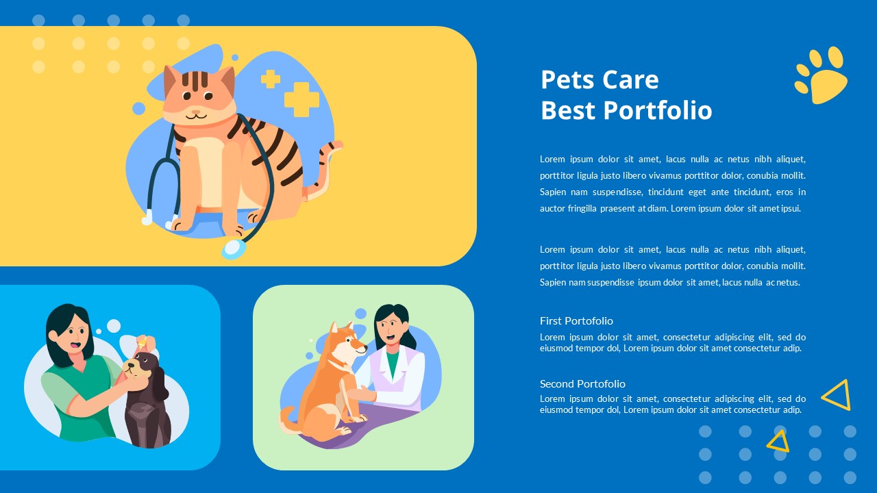 Adorable - Pets Care PowerPoint Template, Presentation Templates ...