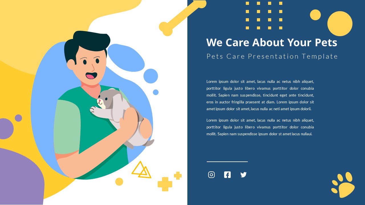 Adorable - Pets Care Keynote Template, Presentation Templates ...