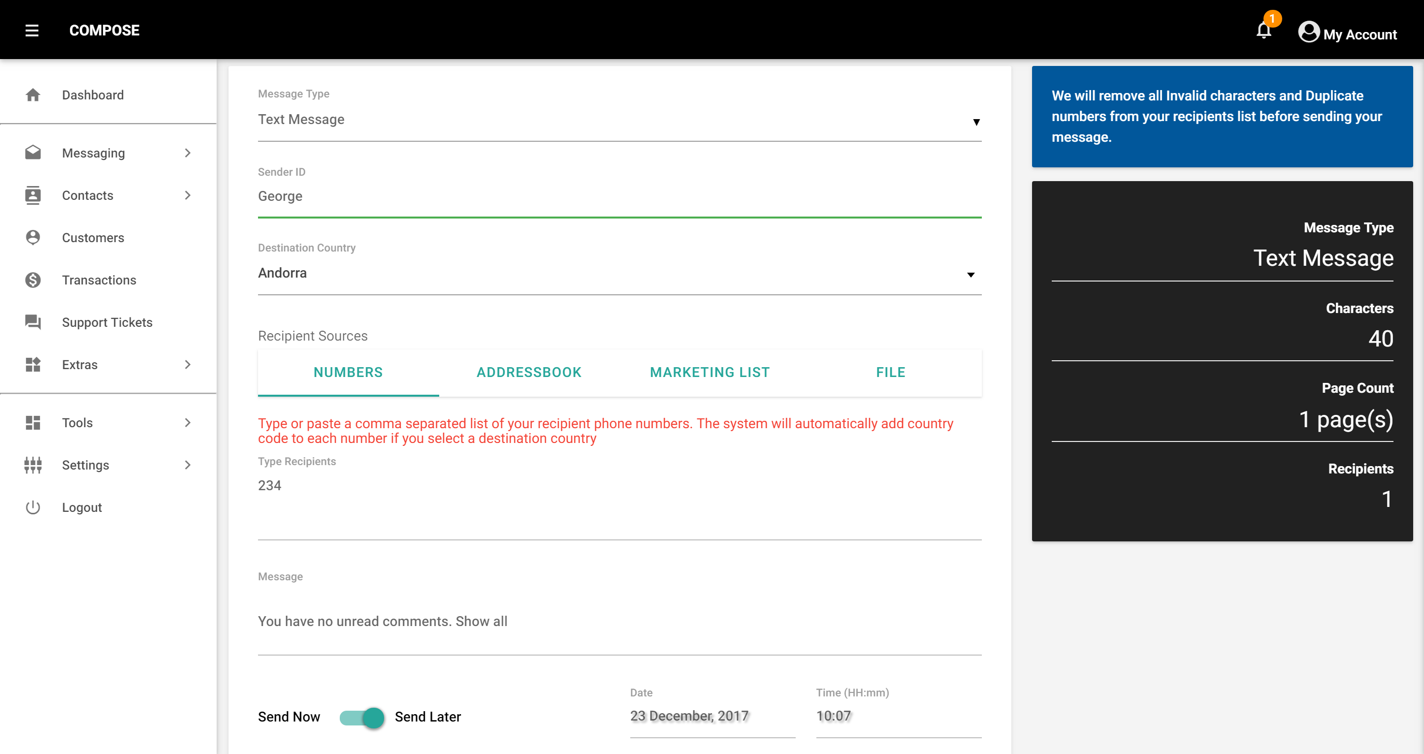 Sendroid - Ultimate Bulk SMS, WhatsApp and Voice Messaging Script with ...
