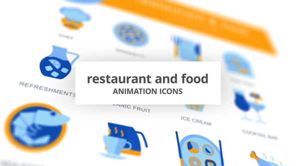 Restaurant & Food - Animation Icons, After Effects Project Files ...