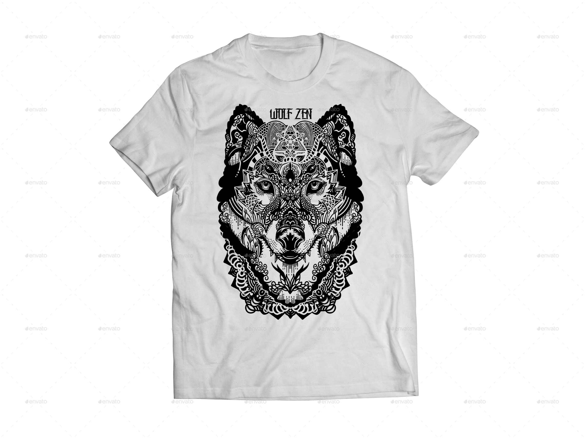Wolf Zen T-shirt Design, T-Shirts | GraphicRiver