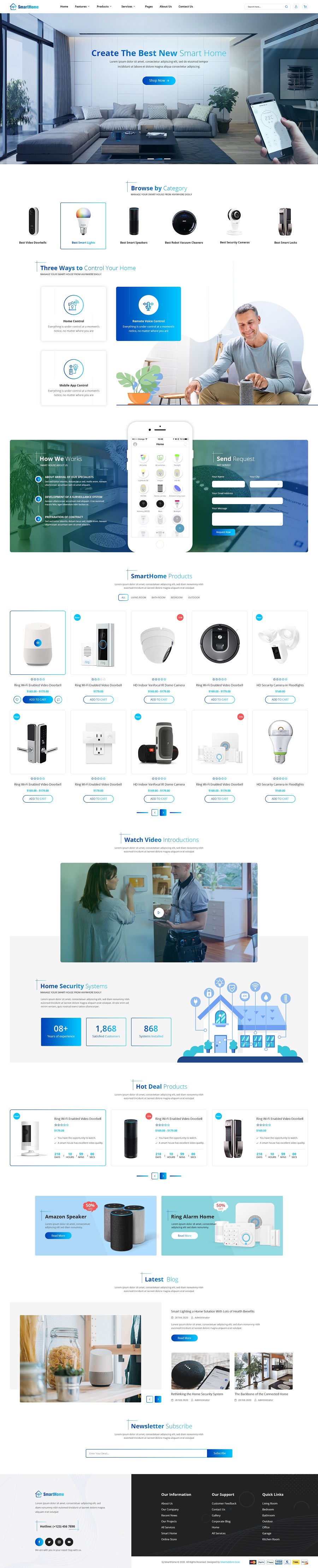 SmartHome - Smart Home Automation & Technologies Joomla Template by ...